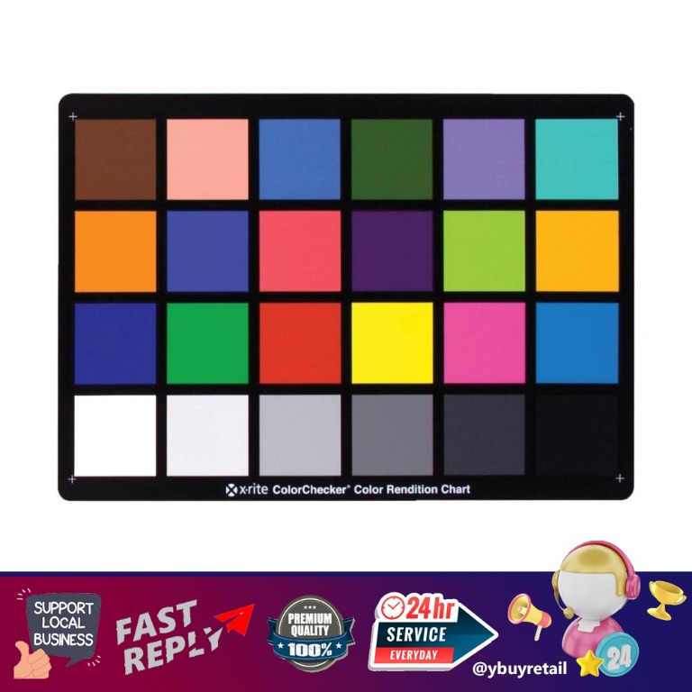 [YBR] (chk) X-Rite ColorChecker Classic (MSCCC) Color Balance Target ...