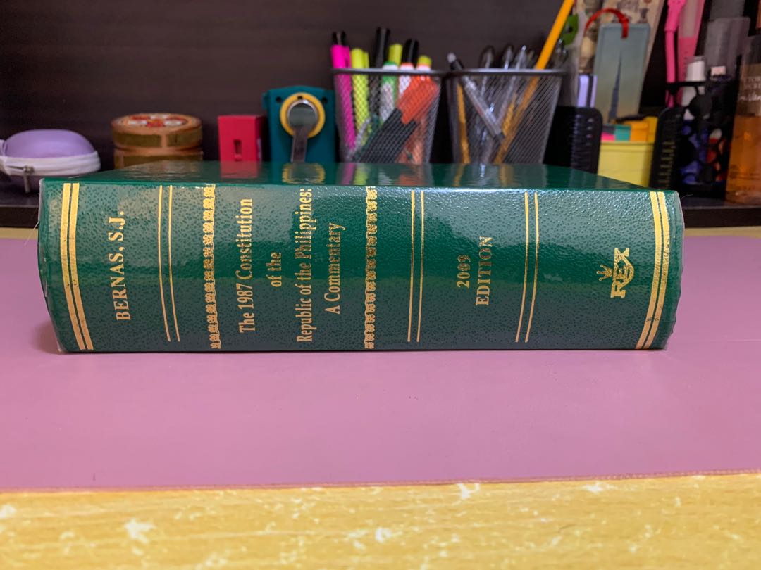 1987 Constitution of the Philippines by Fr. Bernas, Hobbies & Toys ...