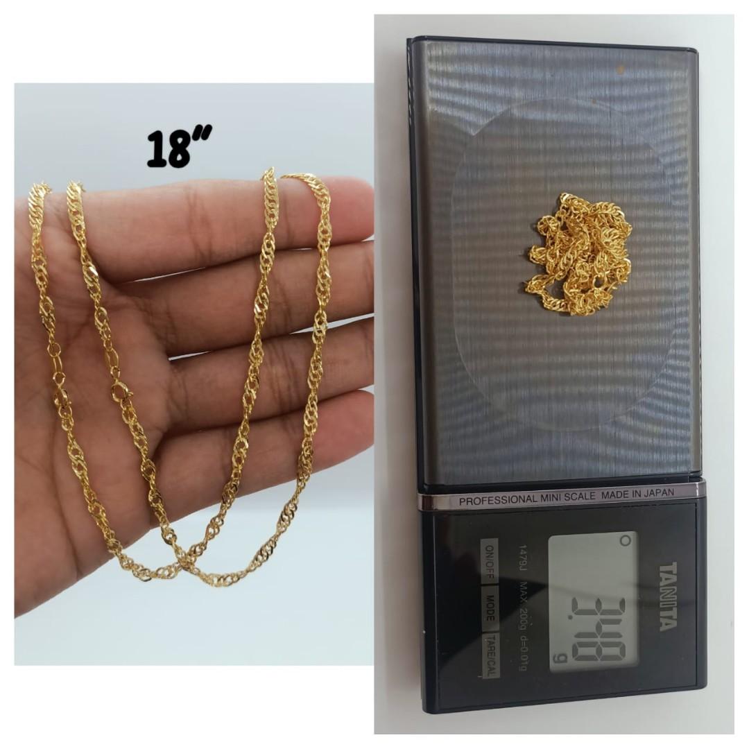 21K Saudi Gold Chain, Women's Fashion, Jewelry & Organizers, Necklaces ...