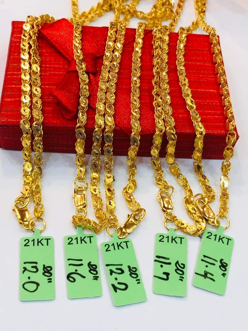 21K Saudi Gold Damascus Chain, Women's Fashion, Jewelry & Organizers ...