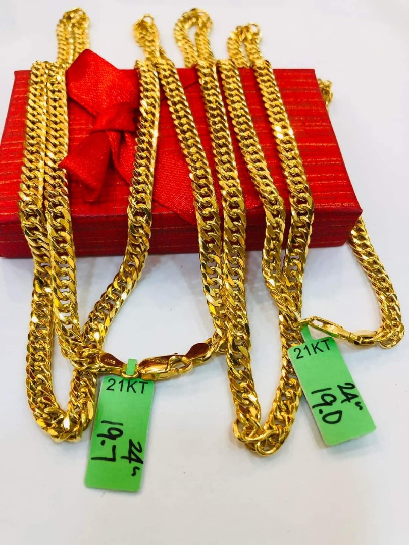 21K Saudi Gold Necklace, Women's Fashion, Jewelry & Organizers ...