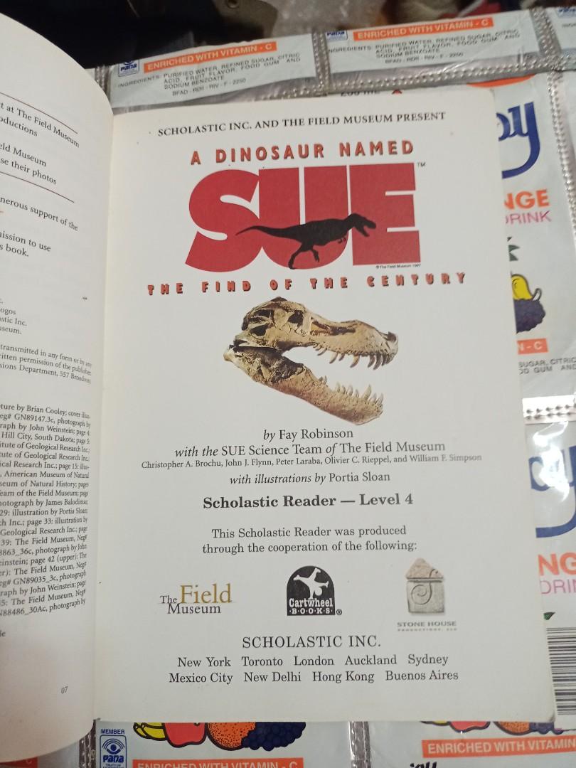 A Dinosaur Named Sue The Find of the Century, Hobbies & Toys, Books ...