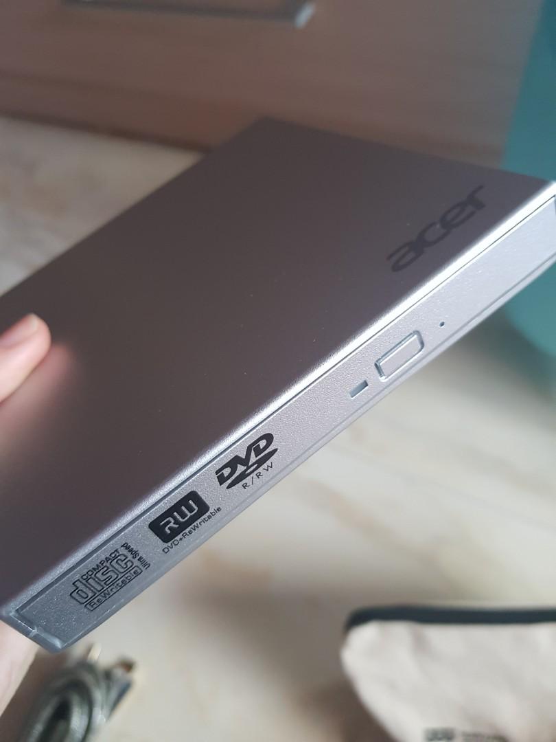 ACER External USB DVD writer with cables, Hobbies & Toys, Music & Media ...