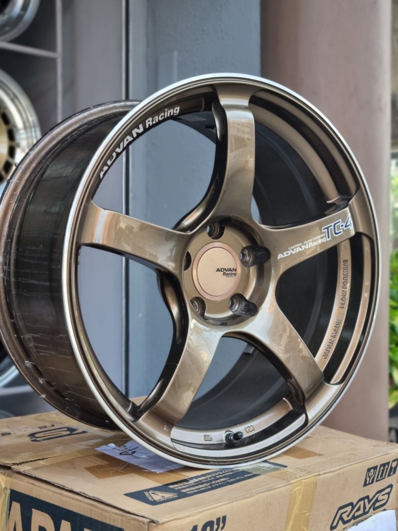 Advan Racing TC-4 18", Car Parts & Accessories, Mags and Tires on Carousell