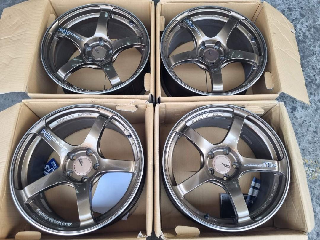 Advan Racing TC-4 18", Car Parts & Accessories, Mags and Tires on Carousell