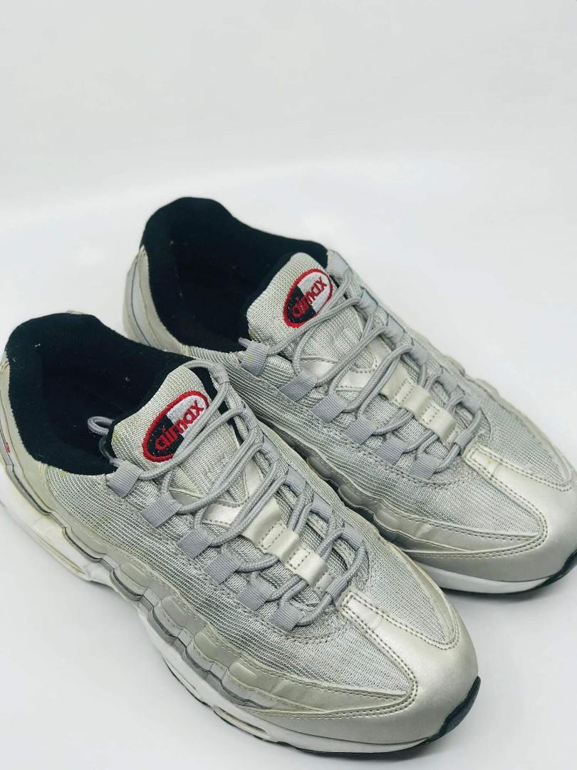 Airmax 95 Silver Bullet Original Nike, Men's Fashion, Footwear ...