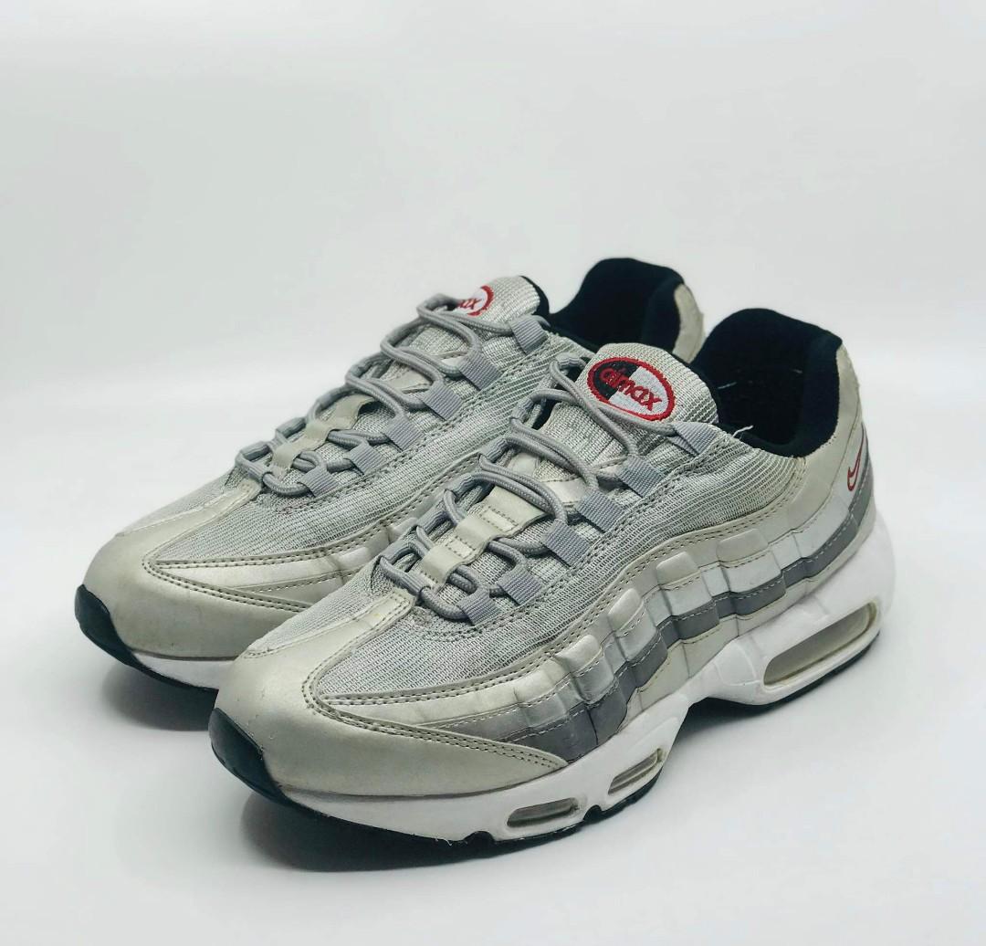 Airmax 95 Silver Bullet Original Nike, Men's Fashion, Footwear ...