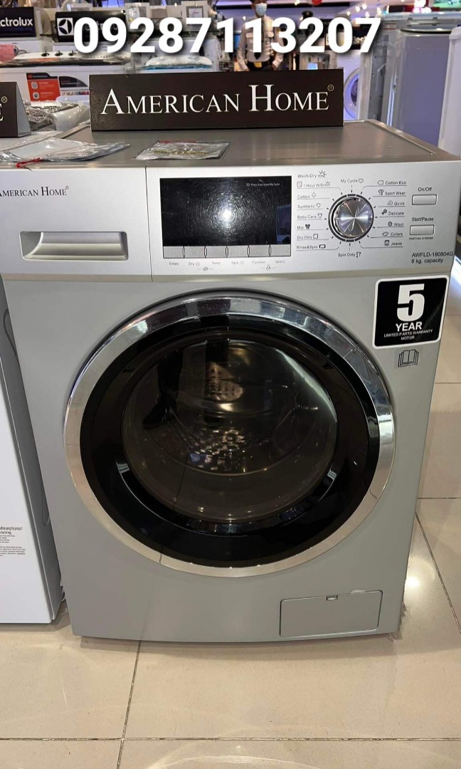 AMERICAN HOME FRONT LOAD 80% DRY 100% DRY WASHING MACHINE, TV & Home ...