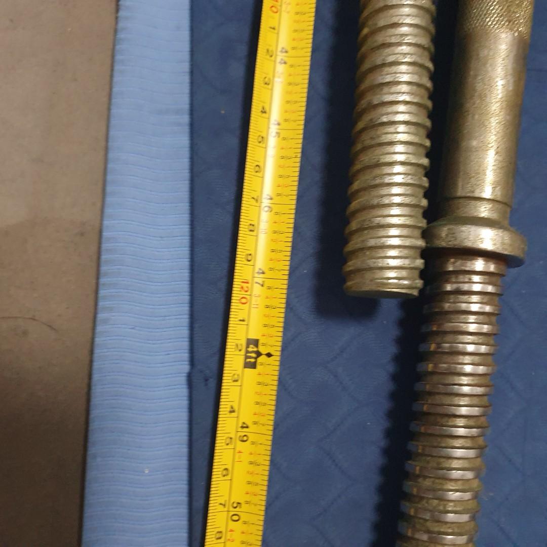 Bar bell, dumb bell, plates (Not Olympic size), Sports Equipment ...