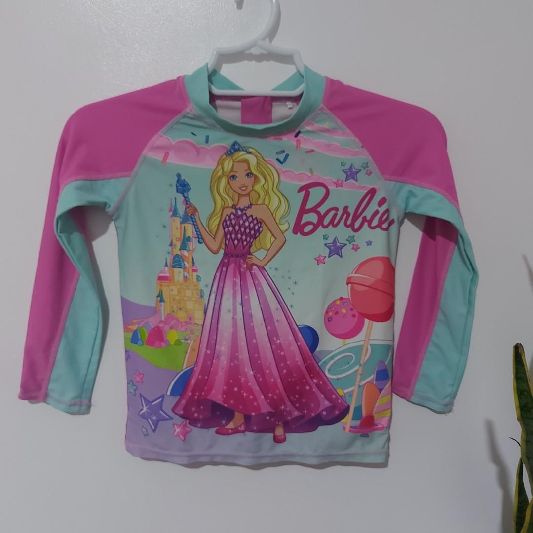 Barbie Rash Guard for Kids, Babies & Kids, Babies & Kids Fashion on ...