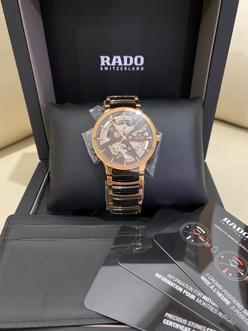 BRANDNEW RADO Centrix Skeleton Open Heart, Luxury, Watches on Carousell