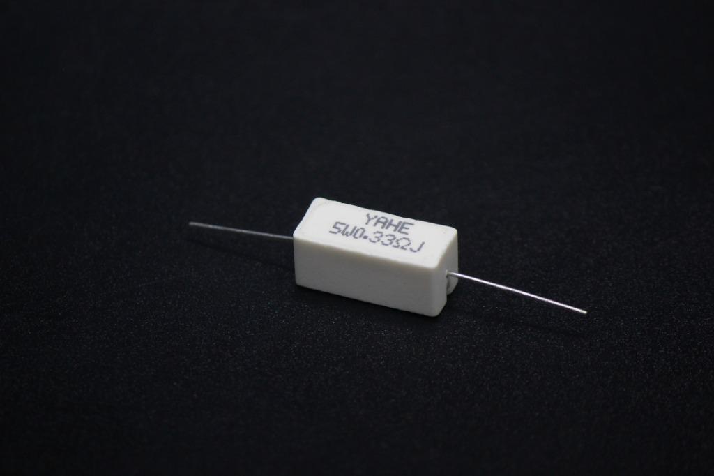 CERAMIC CEMENT RESISTOR 5W 0.33 OHMS, WHITE, Commercial & Industrial ...