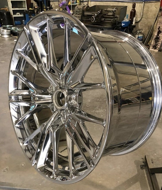 chrome car rims, Car Accessories, Tyres & Rims on Carousell