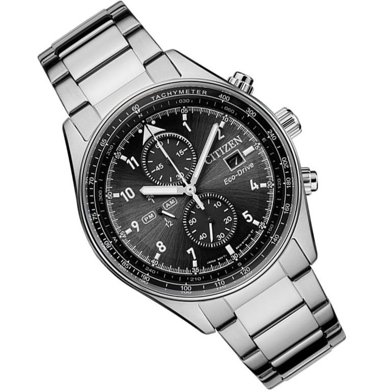 Citizen Eco-Drive Chronograph CA0770-81L Black/Blue Dial Watch, Men's ...