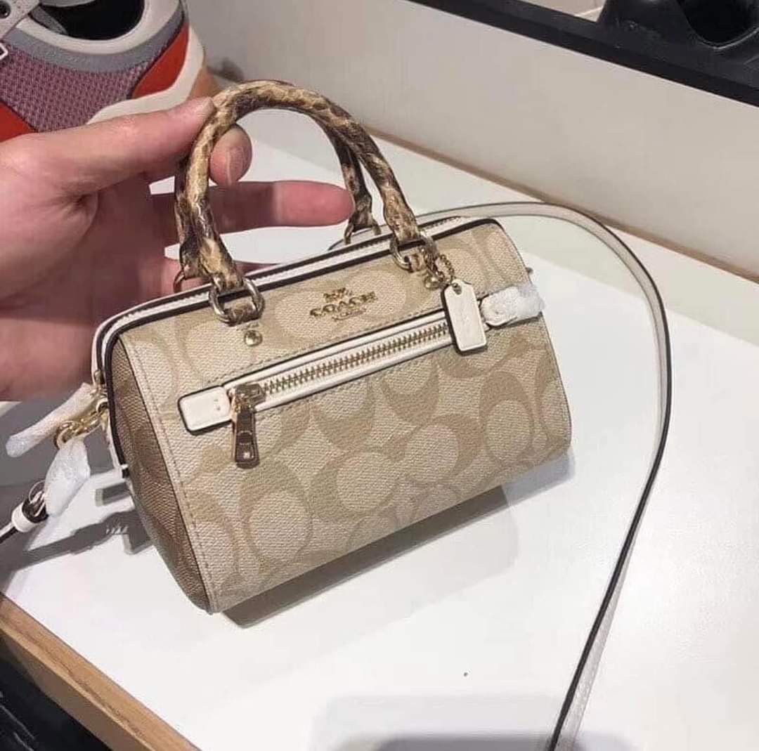 Coach Micro Rowan Bag in Signature Canvas, Women's Fashion, Bags ...