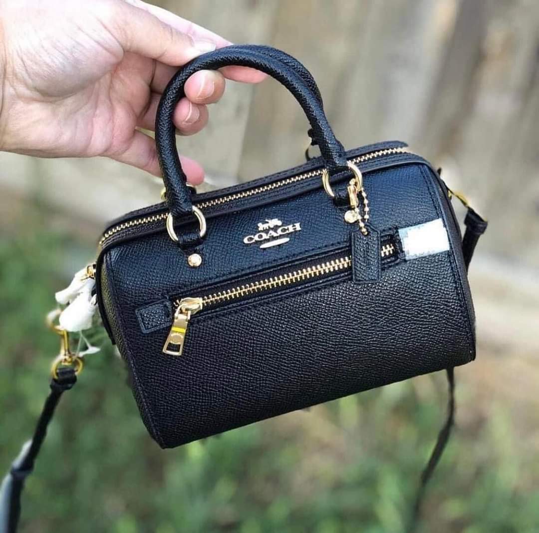 Coach Micro Rowan in Plain Black, Women's Fashion, Bags & Wallets ...