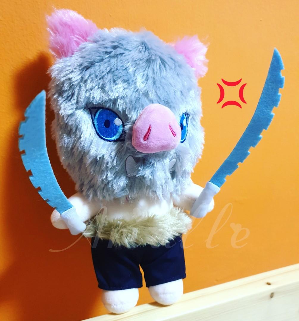 Demon Slayer Inosuke Dress Up Plush (+2 sets of clothes), Hobbies ...