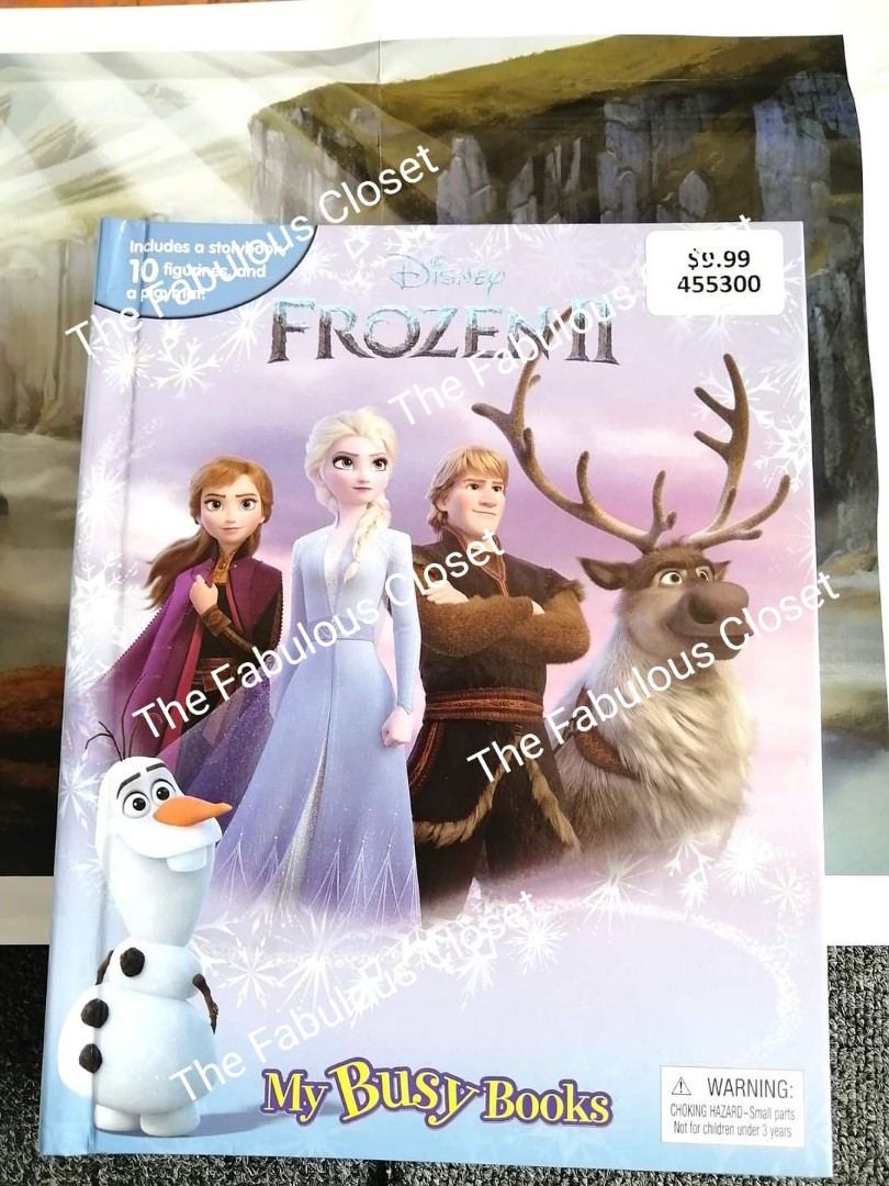 Frozen 2 My busy book with figures, Hobbies & Toys, Toys & Games on ...