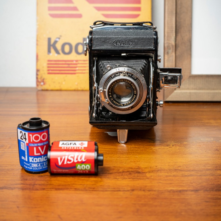 Fuji Kogaku Semi-Lyra II Medium Format 645 Folding Camera, Photography ...