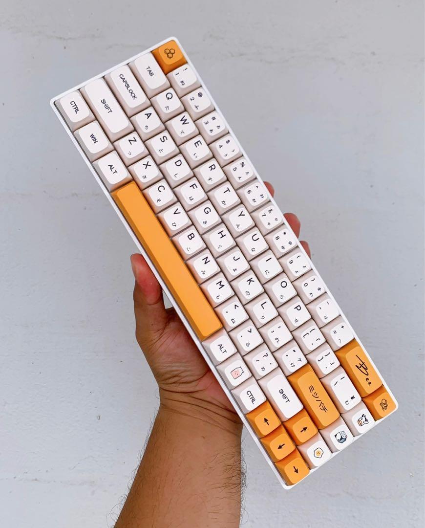 Fully modded 65% Hot-Swappable Custom Mechanical Mechanical keyboard (full set) + freebie ...