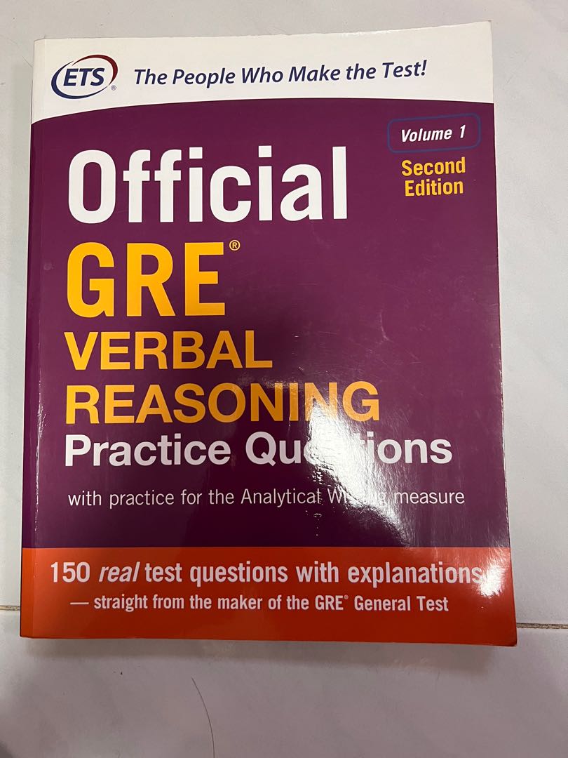 GRE verbal reasoning practice questions, Hobbies & Toys, Books ...