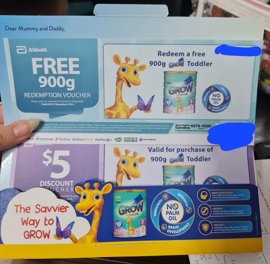 Grow Milk Toddler Stage 3 Baby Formula, Babies & Kids, Nursing ...