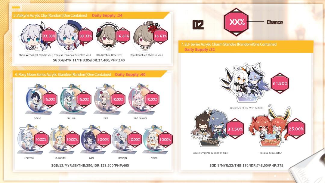 Hoyofest Honkai Merch Exchange, Hobbies & Toys, Memorabilia ...