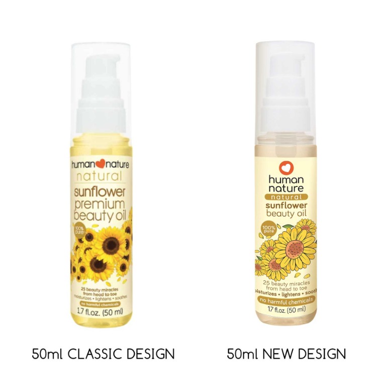 Human Nature Natural Sunflower Beauty Oil 100 ML, Beauty & Personal ...