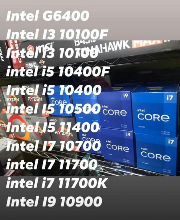 Intel 12th gen i3 12100/i3 12100F/ i7 12400/ i7 12700k / i7 12700kf ...