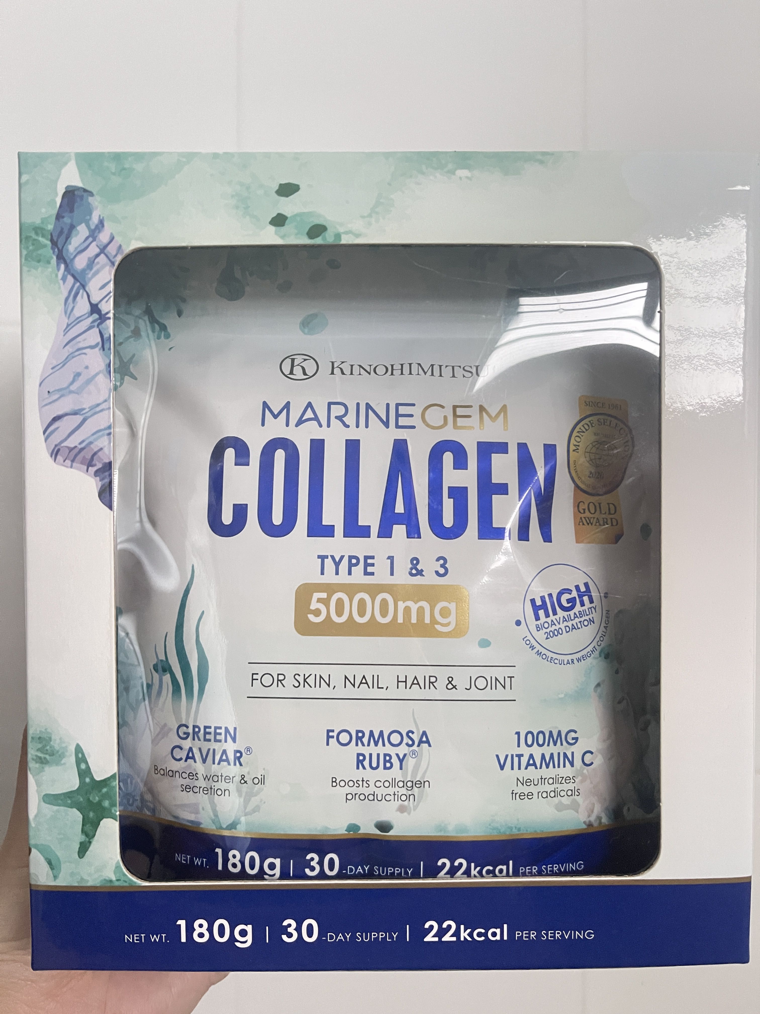 Kinohimitsu MarineGem Collagen Powder, Beauty & Personal Care, Bath ...