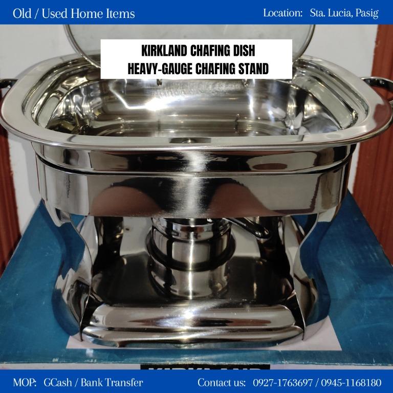 KIRKLAND STAINLESS STEEL CHAFING DISH 5QT / 4.7L (4 BOXES SET SALE ONLY ...