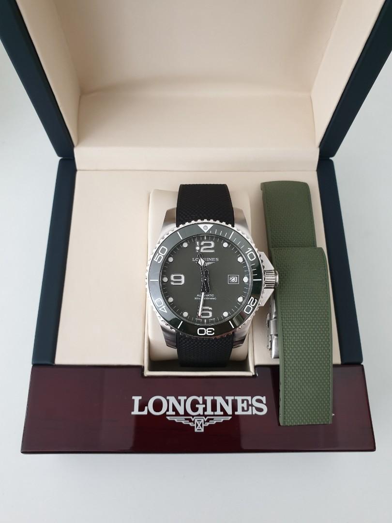 Longines Hydroconquest (Green), Luxury, Watches on Carousell