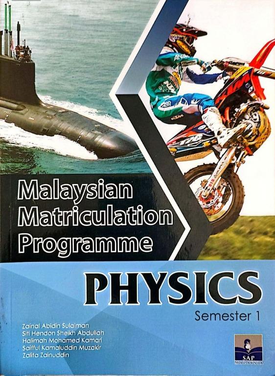 Malaysian Matriculation Matrikulasi Programme Physics Semester 1 ...