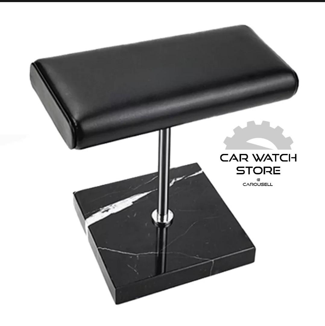 Marble Watch Stand Watch Case Watch Display Stand Black Leather ...