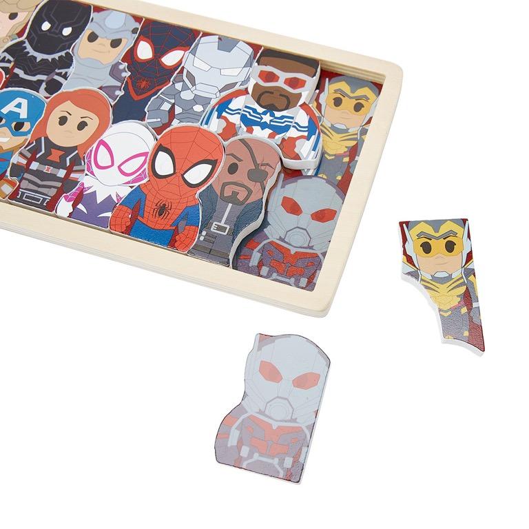 Marvel Characters Wooden Puzzle, Hobbies & Toys, Toys & Games on Carousell