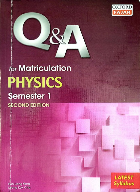 Matriculation Matrikulasi Q&A Physics Semester 1, Hobbies & Toys, Books ...