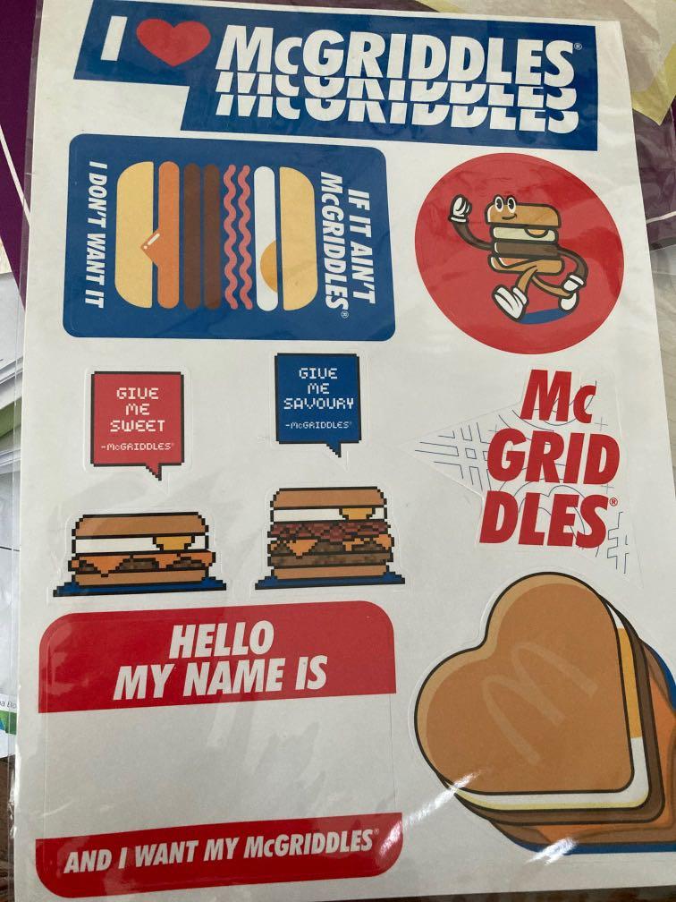 McDonalds McGriddles sticker, Hobbies & Toys, Stationery & Craft, Other ...