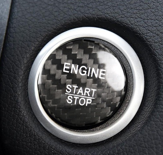 Mercedes Benz Carbon Fibre Start Stop Button for A-Class, B-Class, C ...