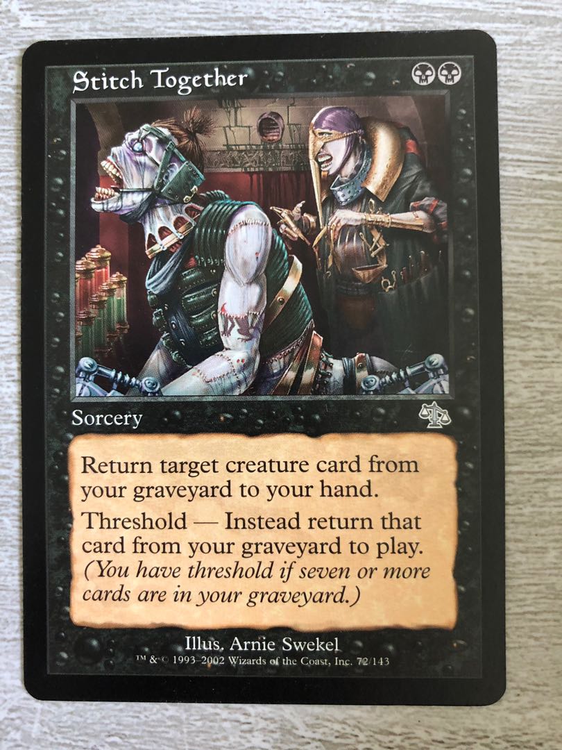 MTG: Stitch Together - Judgement(U), Hobbies & Toys, Toys & Games on ...