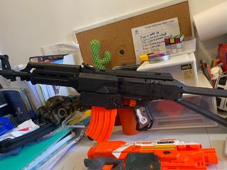 Nerf retaliator heavily modified with ak-47 kit, Hobbies & Toys, Toys ...