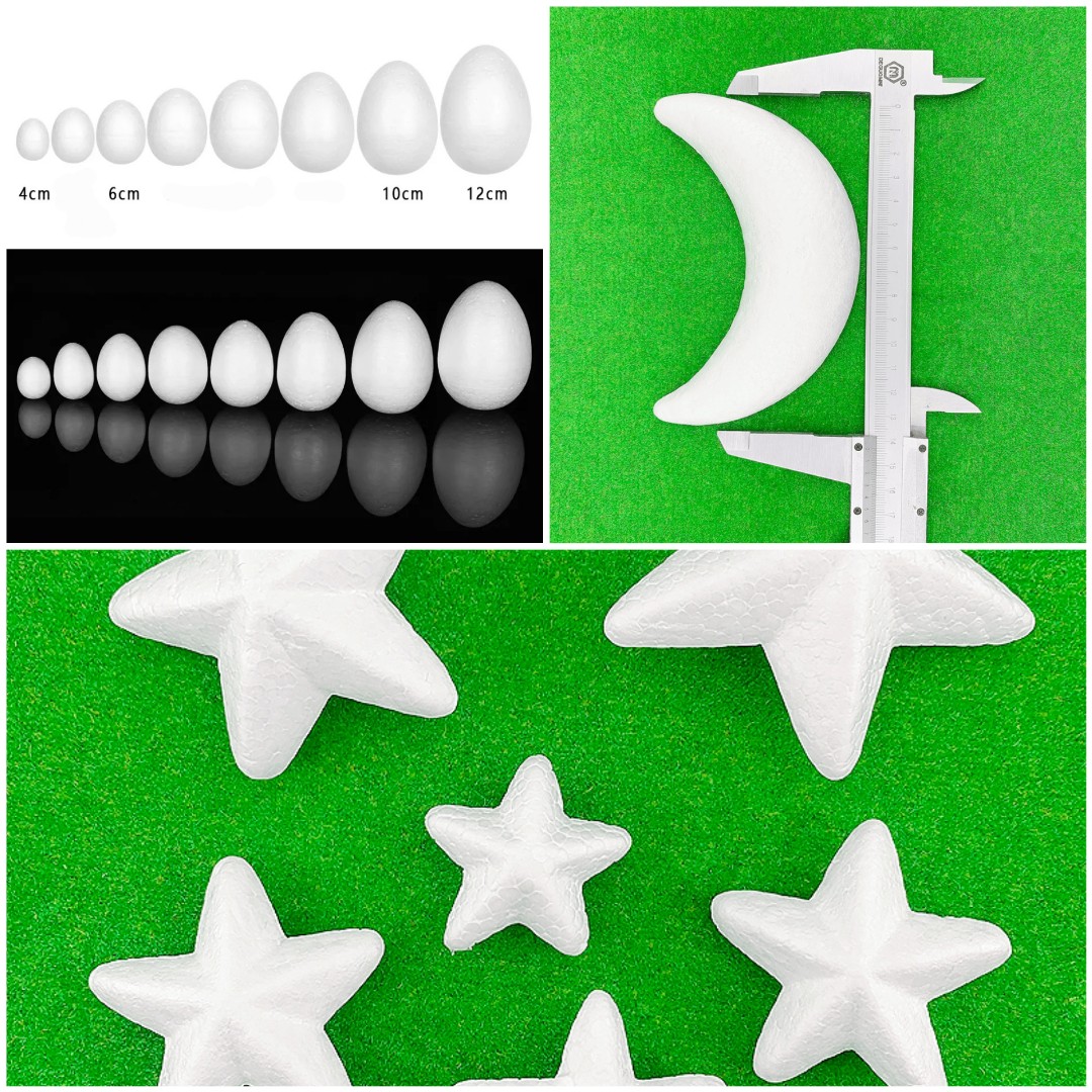 Craft Styrofoam Egg / Star / Moon, Hobbies & Toys, Stationery & Craft ...