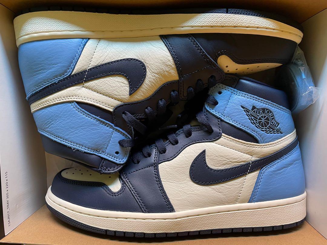 Nike Air Jordan 1 Retro High Obsidian, Men's Fashion, Footwear ...