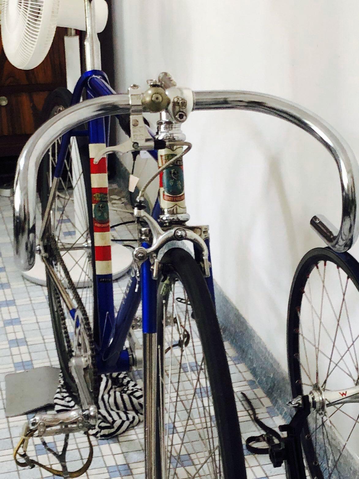 Nitto NJS B123 chrome track fixie bike bar 25.8 / 380 cr-mo (bike not ...