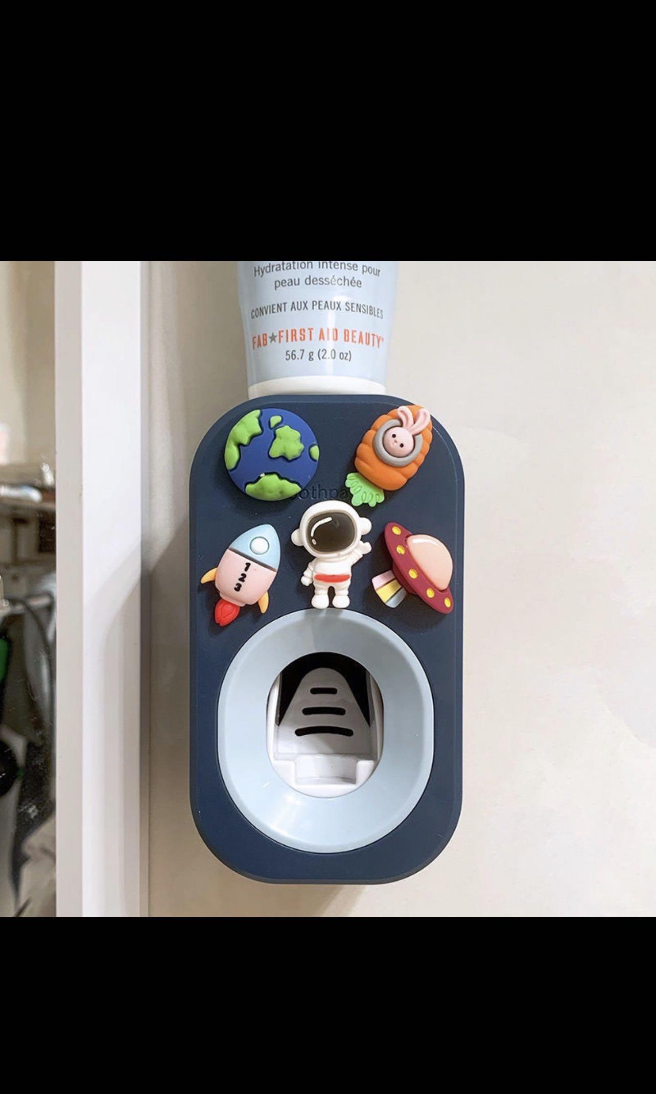 No-Drill Toothpaste Holder Astronaut Design, Beauty & Personal Care ...