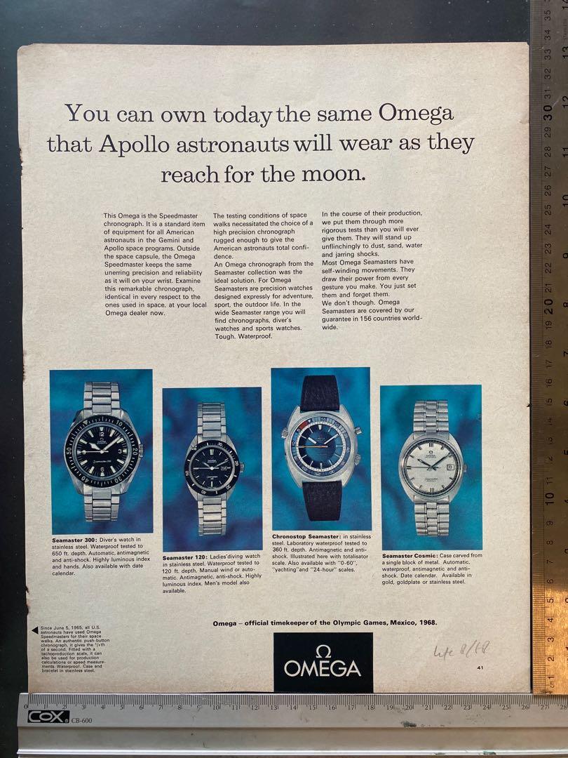 Original Ads of Omega Seamaster 300, Luxury, Watches on Carousell