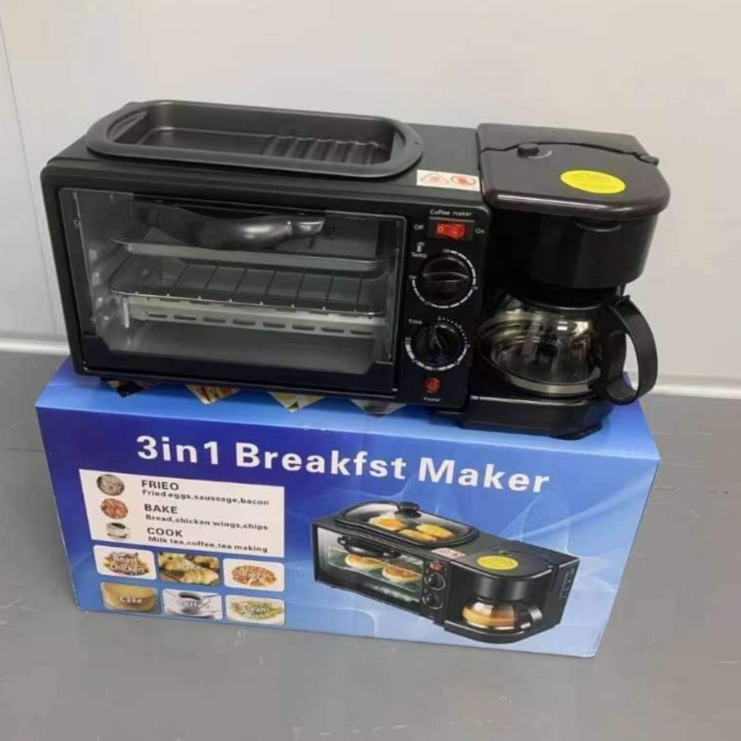Oven 3 in 1 Home Breakfast Machine Electric Bread Toaster Oven Toaster ...