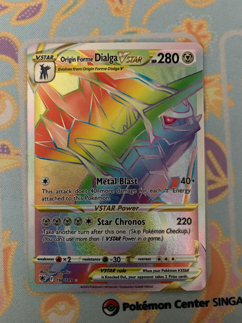 Pokemon Dialga Vstar Rainbow rare 198/189, Hobbies & Toys, Toys & Games ...