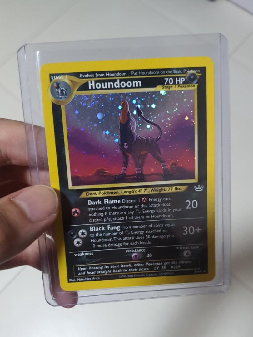 Pokemon Houndoom Neo Revelation Holo card, Hobbies & Toys, Memorabilia ...