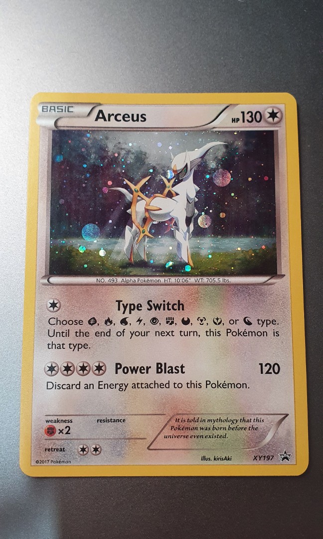 Pokemon TCG PTCG Arceus XY197 not Charizard Pikachu Gengar, Hobbies ...
