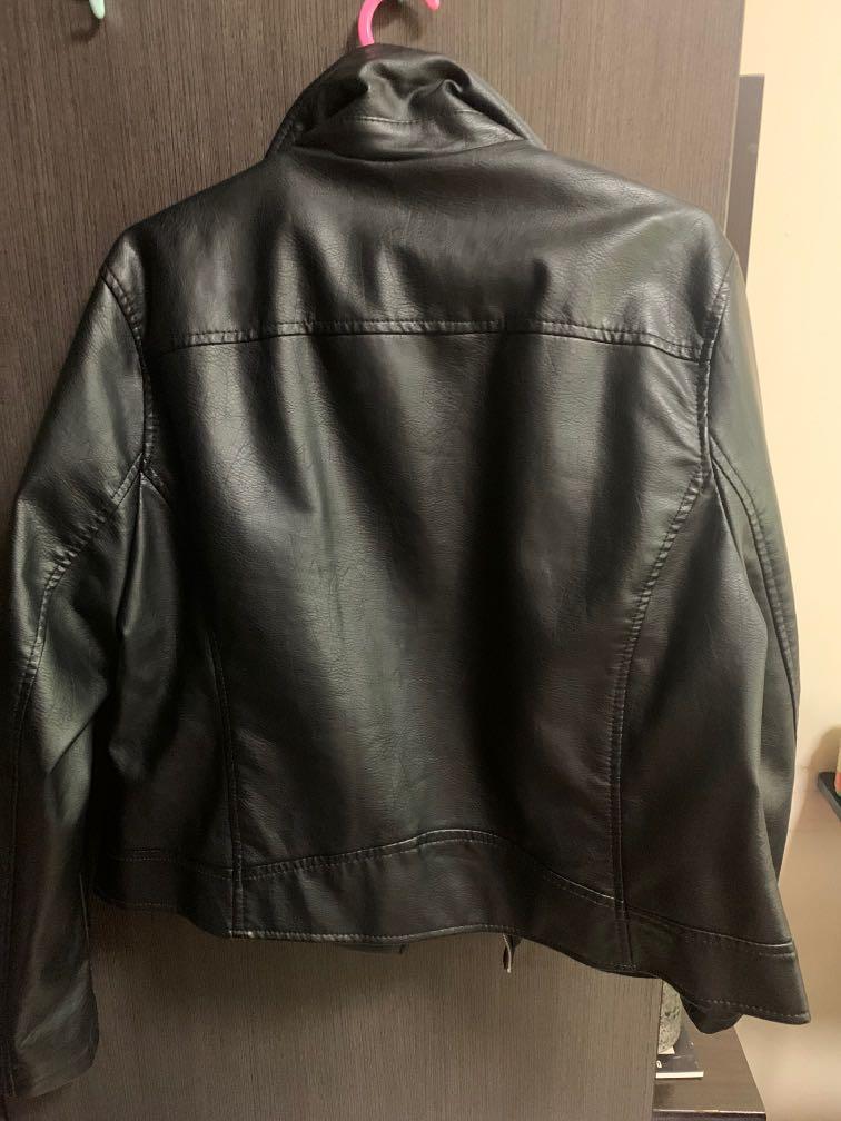 Primark Faux Leather Jacket, Women's Fashion, Coats, Jackets and ...